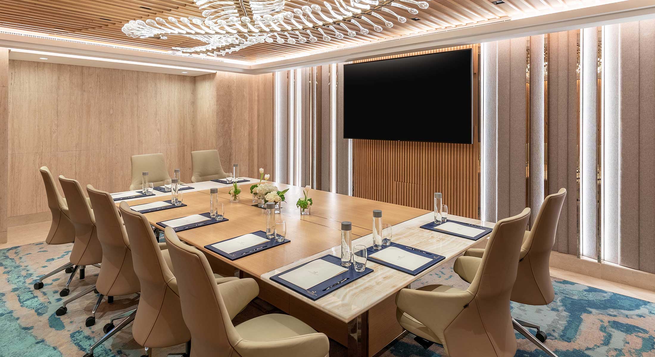 Boardroom for 12 guests at Taj Exotica Resort & Spa, The Palm, Dubai