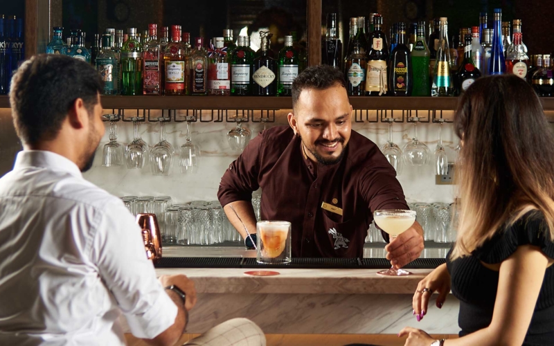 Arabic rooftop bar and lounge at Taj Exotica Resort & Spa, The Palm Dubai